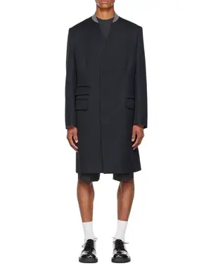 MAISON MARGIELA Long Single-breasted Wool Coat