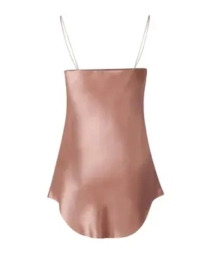 Balmain Cowl Neck Satin Top