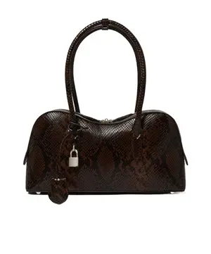 Stella McCartney Ryder Embossed Medium Shoulder Bag - Black