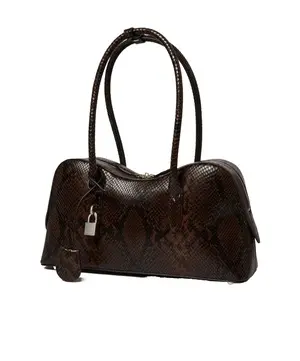 Stella McCartney Ryder Embossed Medium Shoulder Bag - Black