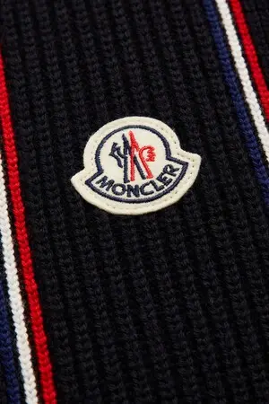 Moncler Tricolor Wool Scarf
