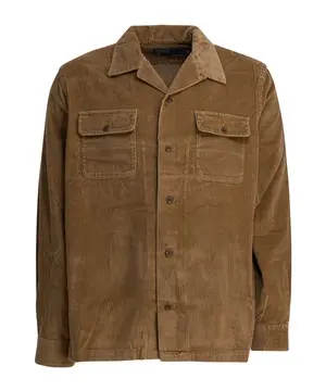 Polo Ralph Lauren Classic Fit Corduroy Camp Shirt - Brown