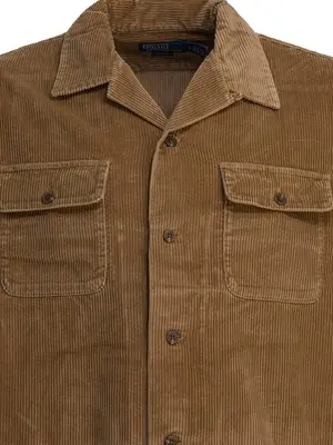 Polo Ralph Lauren Classic Fit Corduroy Camp Shirt - Brown
