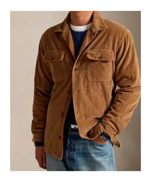 Polo Ralph Lauren Classic Fit Corduroy Camp Shirt - Brown