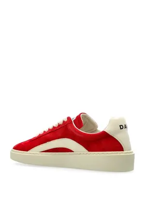 Dsquared2 Round Toe Lace-up Sneakers - Red