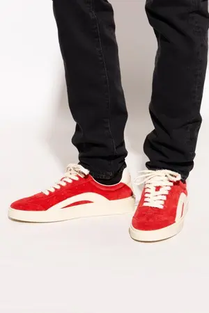 Dsquared2 Round Toe Lace-up Sneakers - Red