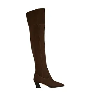 AQUAZZURA 50mm Nomad Square-toe Boots - Brown