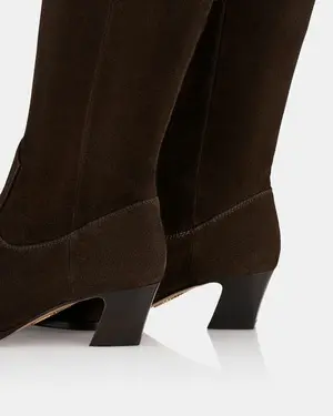 AQUAZZURA 50mm Nomad Square-toe Boots - Brown