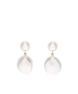 Sophie Bille Brahe Pearl Drop Earrings - White