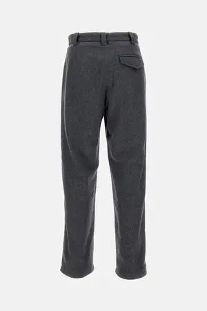 A.p.c. Pleated Wool-blend Trousers