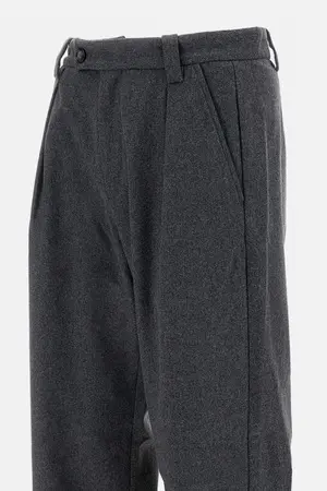 A.p.c. Pleated Wool-blend Trousers