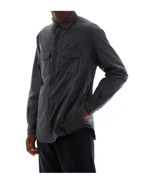 Aspesi Chest-pocketed Buttoned Shirt Jacket - Black