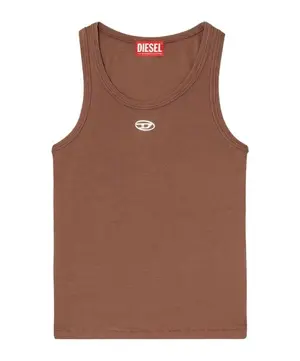DIESEL® Ribbed Tank Top - Brown