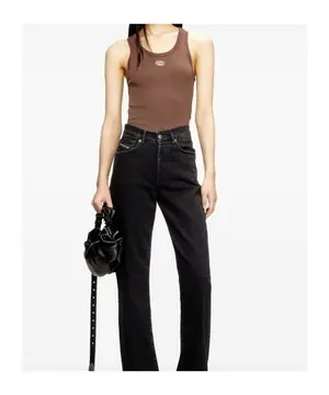 DIESEL® Ribbed Tank Top - Brown