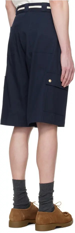 Drole De Monsieur Le Short Workwear Chevron Shorts
