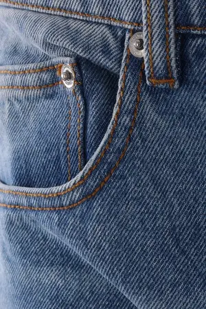 AMI Paris Logo Patch Straight-leg Jeans