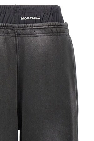 Alexander Wang Layered Elasticated-waist Pants - Black