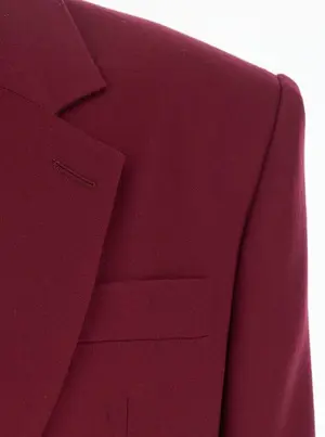 Stella McCartney Single-breasted Flannel Jacket - Red