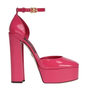 Dolce & Gabbana Polished Platform Mules