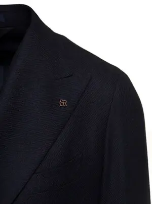 Tagliatore Peak-lapels Double-breasted Blazer - Black