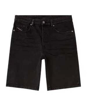 Diesel Black Denim Shorts