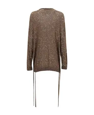 Stella McCartney Sequined Long-sleeve Pullover - Brown
