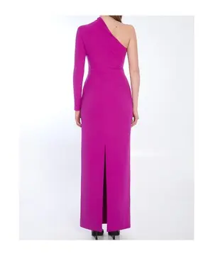 Solace London Asymmetrical One-shoulder Maxi Dress With Slit