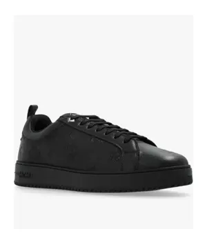 Mcm Embossed Lace-up Low-top Sneakers