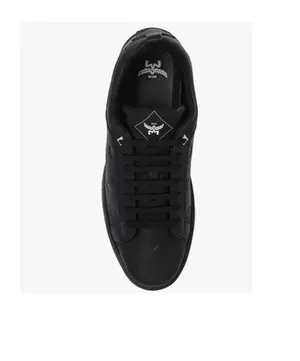 Mcm Embossed Lace-up Low-top Sneakers