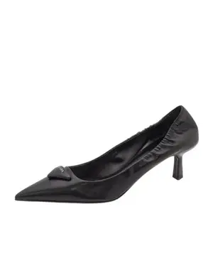 Prada Pointed-toe Pumps With Logo Detail