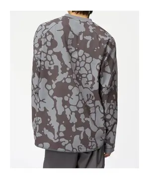 GOLDWIN Crew Neck Long Sleeve Sweater With Spiral Construction And Thumb Holes