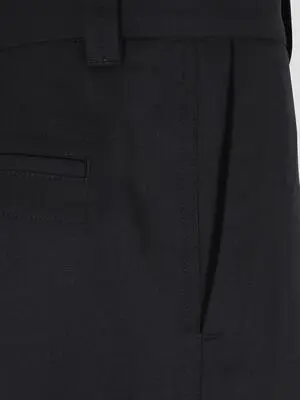 LEMAIRE Tailored Straight-leg Trousers - Black