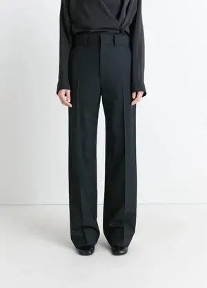 LEMAIRE Tailored Straight-leg Trousers - Black