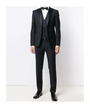 Tagliatore Three-piece Tuxedo - Black