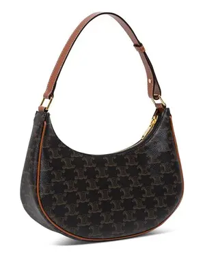 Celine Ava Bag In Triomphe Canvas And Calfskin