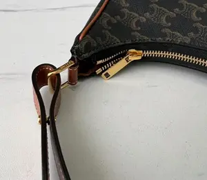 Celine Ava Bag In Triomphe Canvas And Calfskin