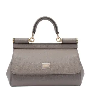 Dolce & Gabbana Sicily Top Handle Shoulder Bag - Gray