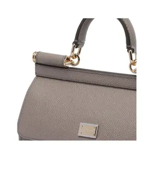 Dolce & Gabbana Sicily Top Handle Shoulder Bag - Gray