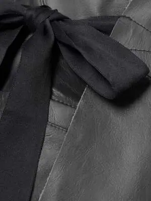 Rick Owens Long Sleeve Leather Jacket