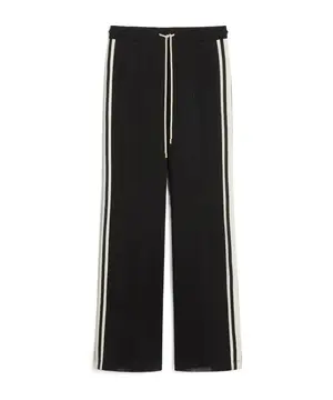 Max Mara Cotton Jersey Trousers With Drawstring Waist