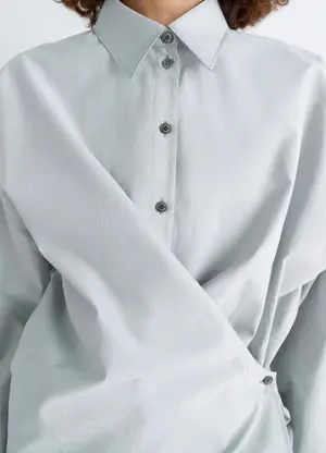 LEMAIRE Long Sleeve Twisted Shirt - Mist