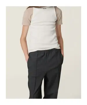 Miu Miu Knitted Crewneck Top