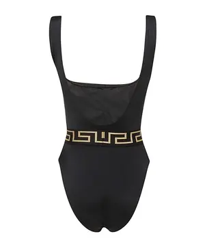 Versace Medusa Belted Sleeveless One-piece Swimsuit