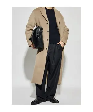 SAMSOE SAMSOE Single-breasted Coat - Nude