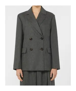 Max Mara Double-breasted Flannel Blazer