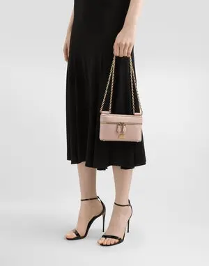 Dolce & Gabbana Sicily Logo Plaque Crossbody Bag - Blush