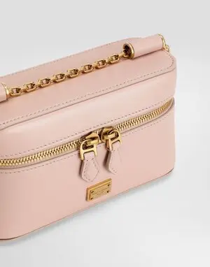 Dolce & Gabbana Sicily Logo Plaque Crossbody Bag - Blush