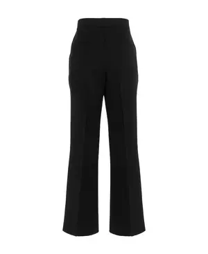 JIL SANDER Straight-leg Tailored Wool Trousers - Black