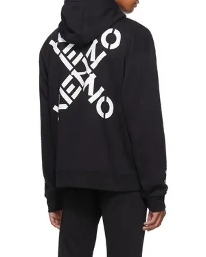 Kenzo Logo Print Hoodie