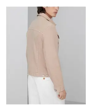 Brunello Cucinelli Buttoned Slim-fit Denim Jacket - Light Brown